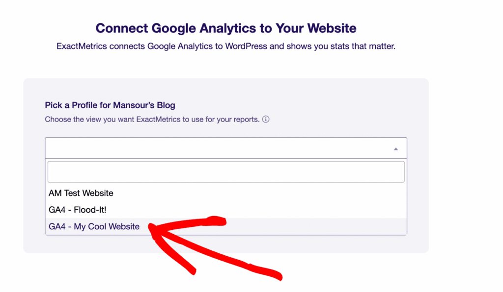 How to Connect to Google Analytics - ExactMetrics