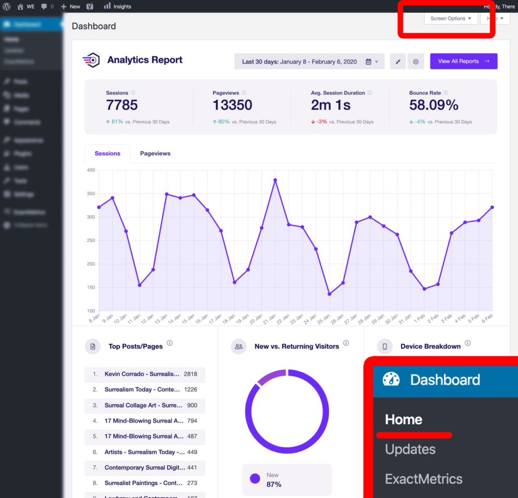 How to Disable the ExactMetrics Dashboard Widget - ExactMetrics
